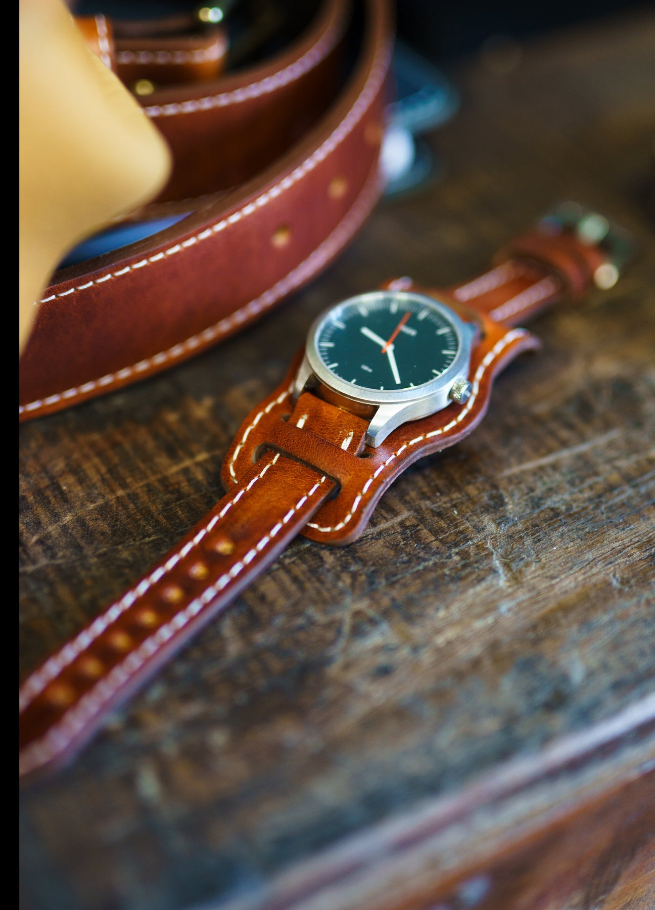 Bund Watch Straps | Horween Dublin English Tan Leather – Jack Foster