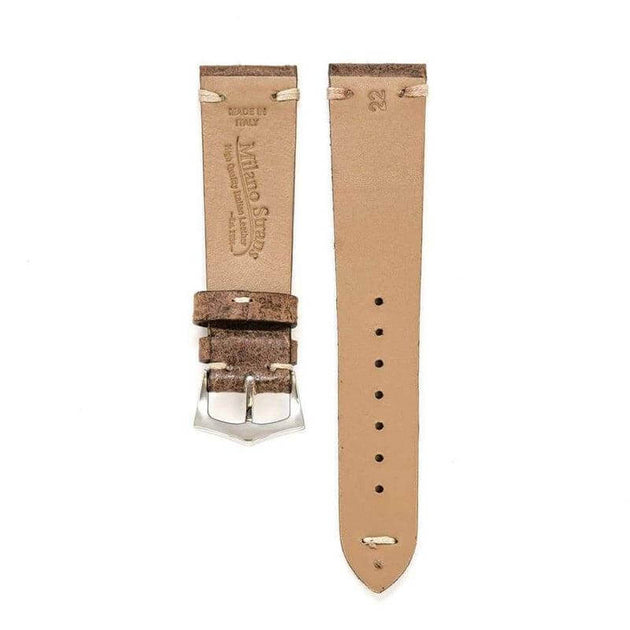 Dark Brown Vintage Leather Watch Strap - Brown – Jack Foster