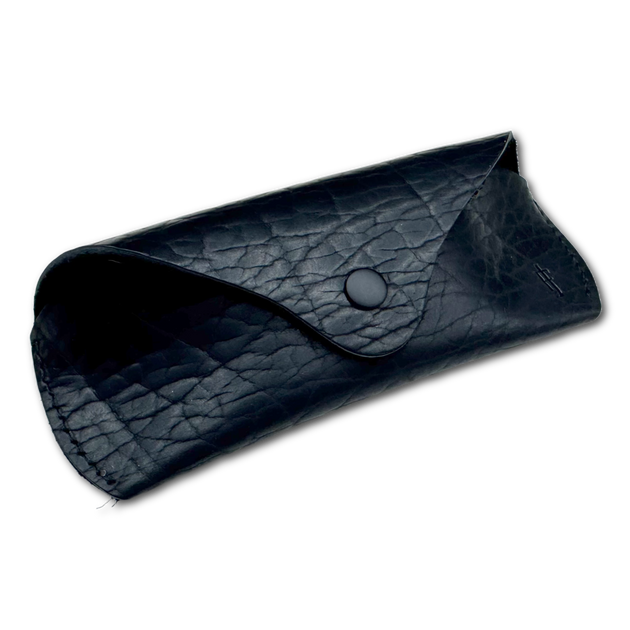 Jack Foster Sunglasses Case | Shrunken Bison | Black