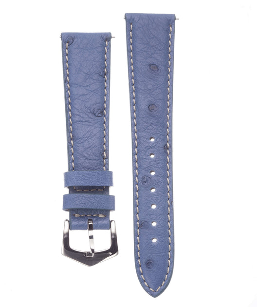 Light Blue Ostrich Leather Watch Band – Jack Foster